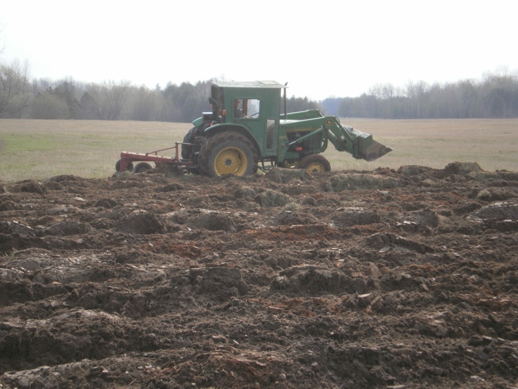 Plowing and Prepping More Ground For The CSA - Michigan Farms Concrete ...